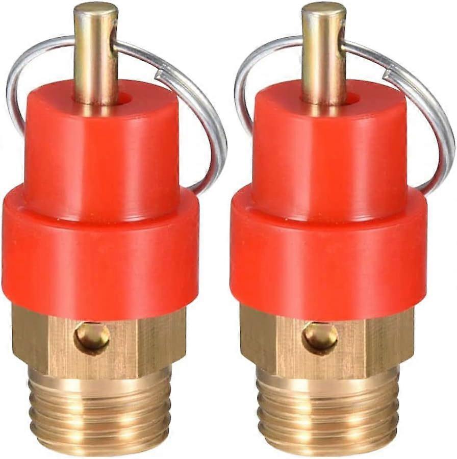 2Pcs Safety Valve BSP Male Air Compressor Pressure Relief Valve ...