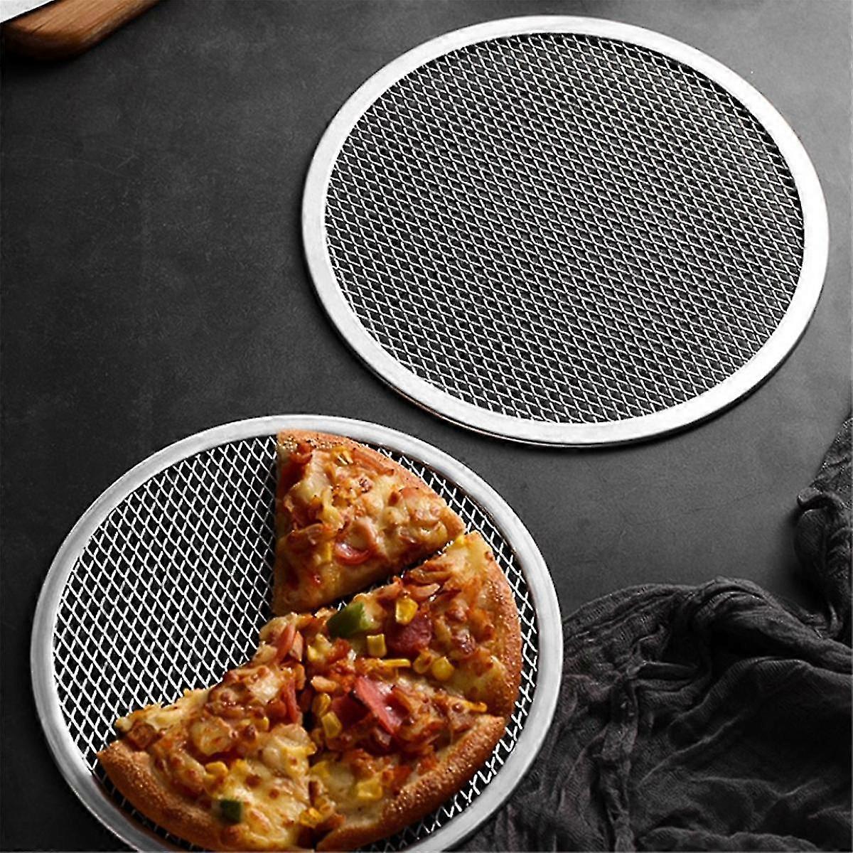 13inch Aluminum Seamless Rim Pizza Baking Screen - Perfect Crisp ...