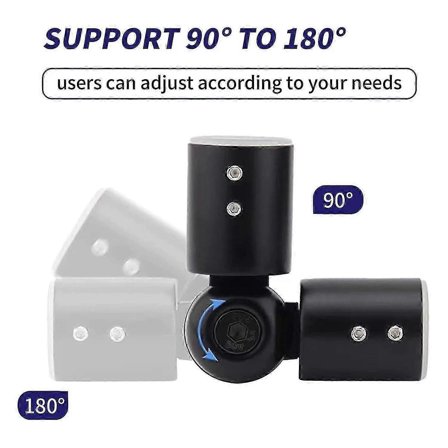 2pcs Curtain Rods Corner Connector, Adjustable Curtain Rod Corner ...