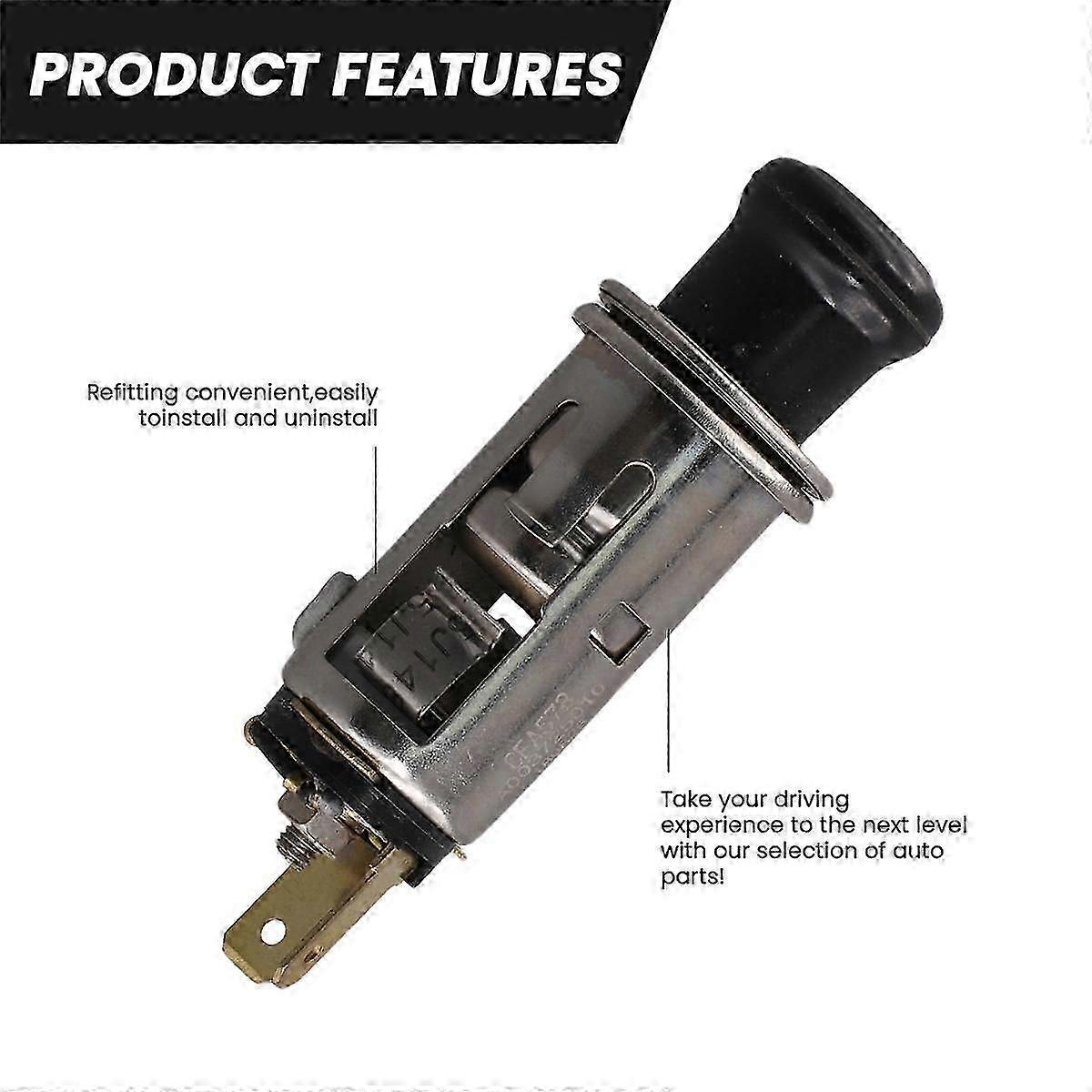 12V Car Lighter Socket Plug Assembly 85500-12240 compatible with ...