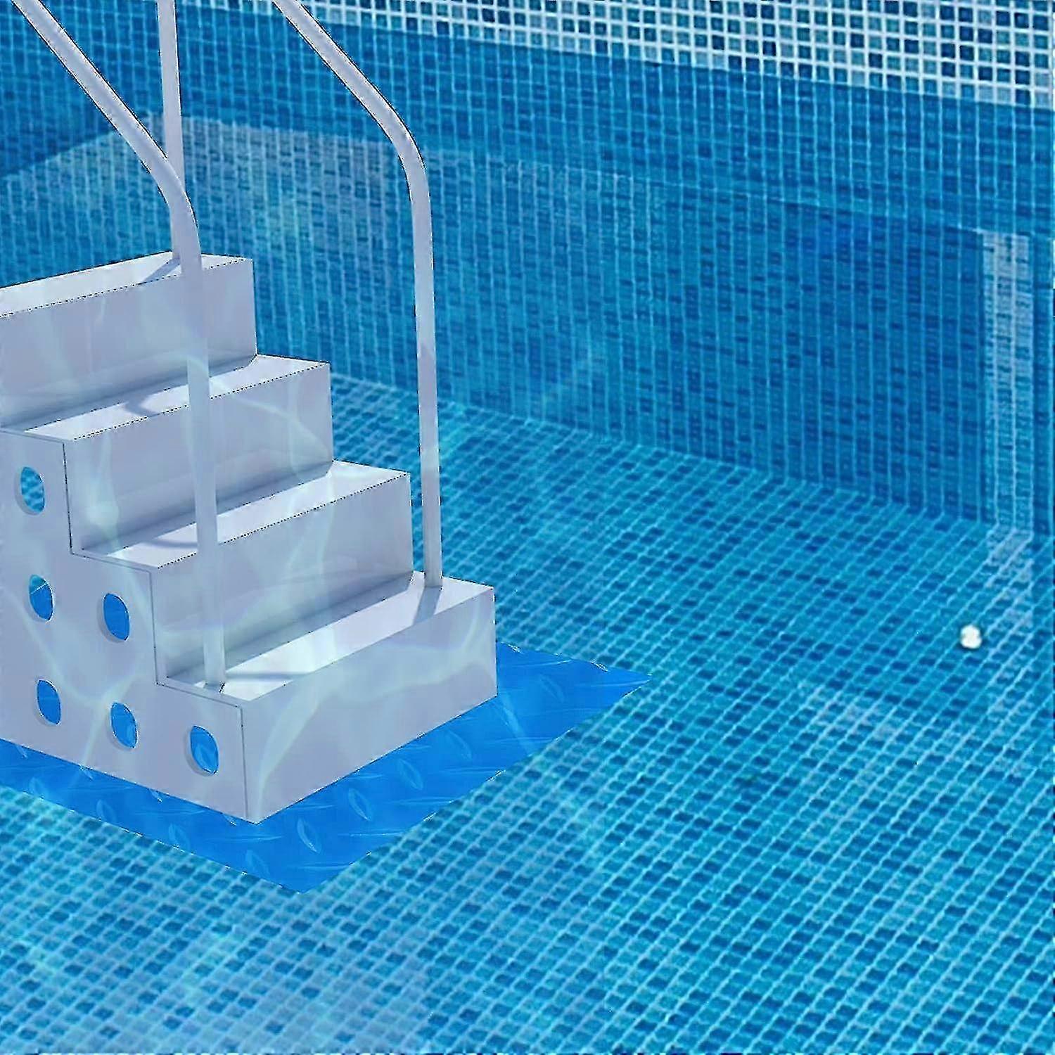 9 X 36 Inch Pool Ladder Mat (blue, 24 X 91 Cm), Pool Stair Mat Pool ...