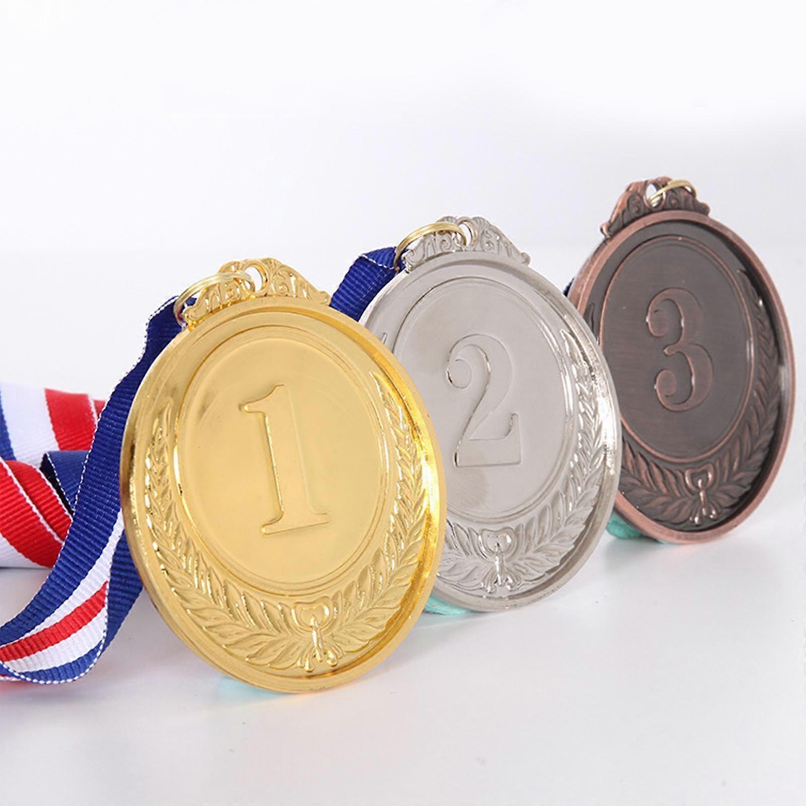 Award Medals Trophy Medals Prize Gift Winner Medals with Neck Ribbons ...