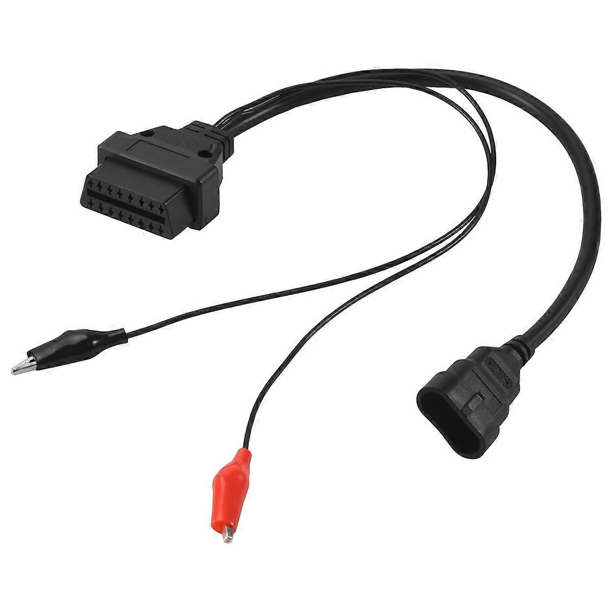 For Fiat 3 Pin Alfa Lancia to 16 Pin OBDII OBD2 obd-II Connector ...