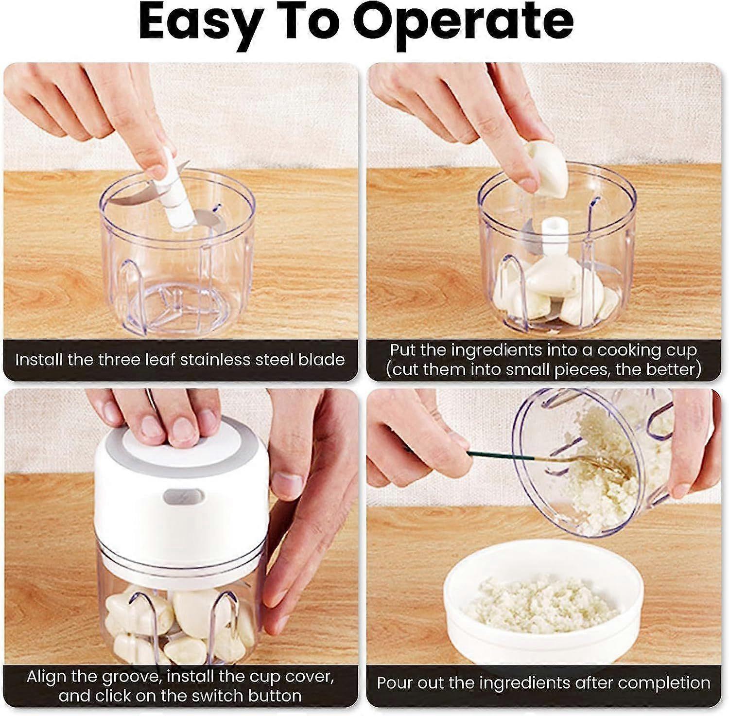 Electric Mini Food Chopper, Electric Garlic Chopper, Mini Food ...