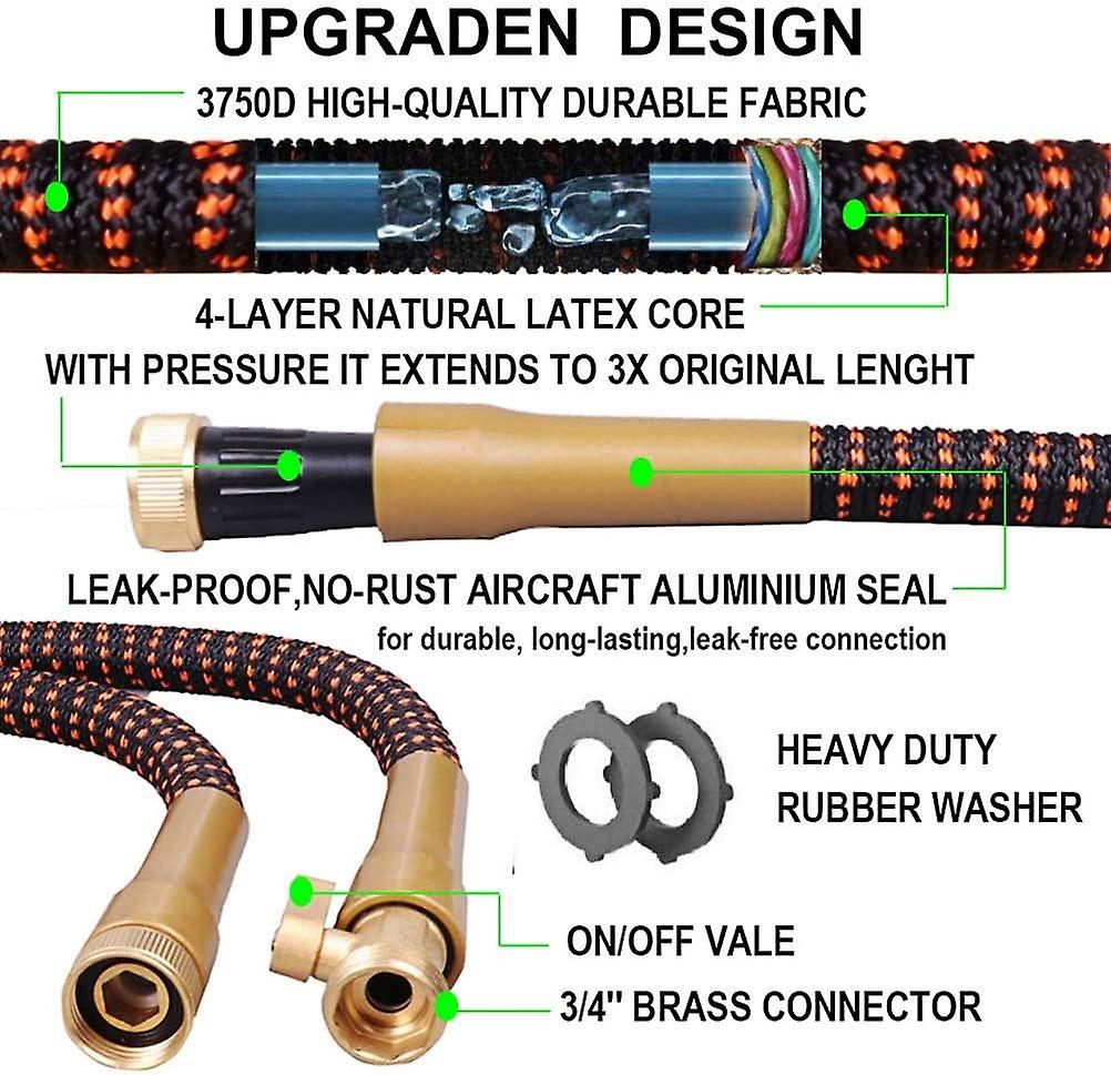 22.5m Extendable Garden Hose And Flexible Hose, Extendable Water Hose ...