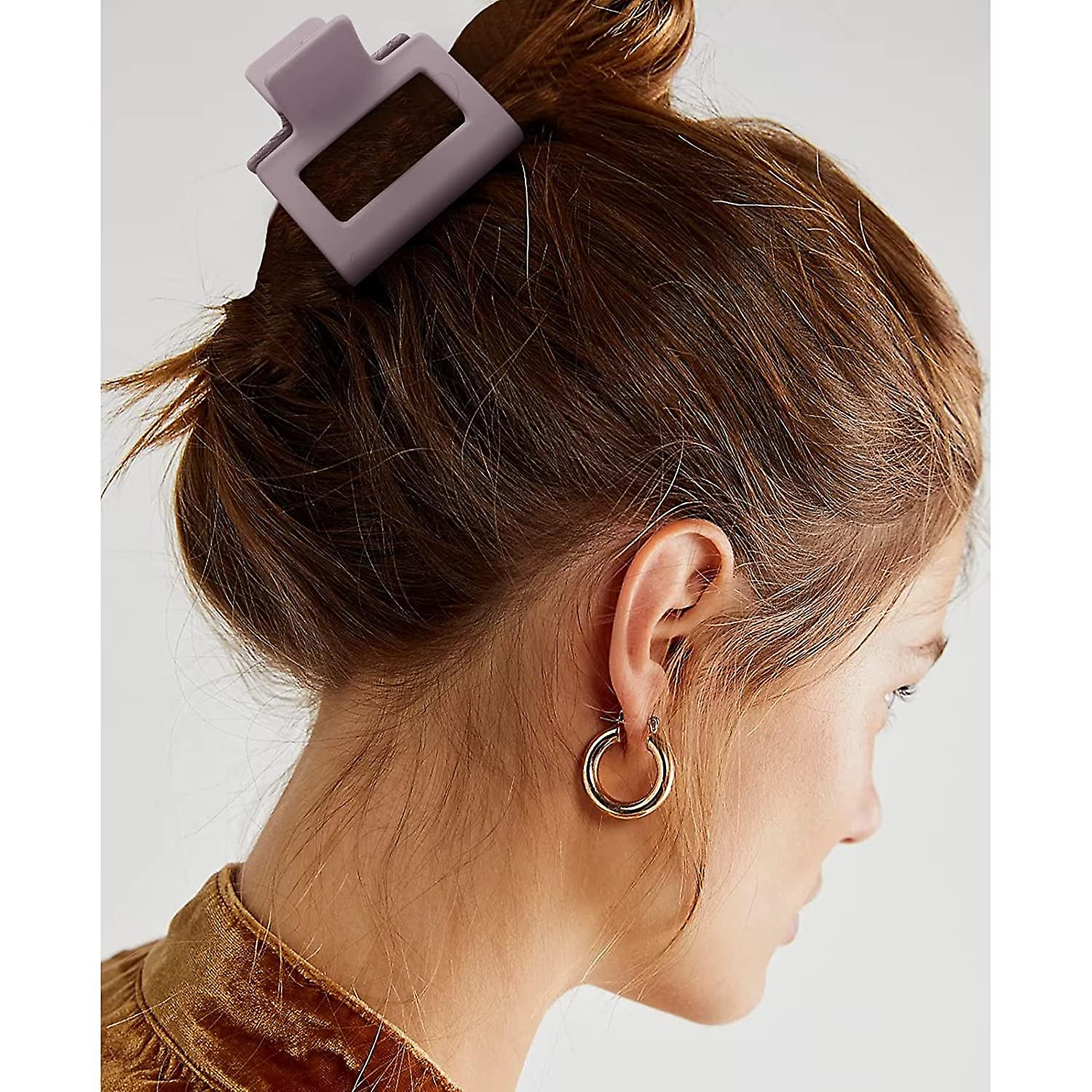 Small Hair Clips 5pcs Mini Claw Clips For Thin Fine Hair 2 Inch Square ...