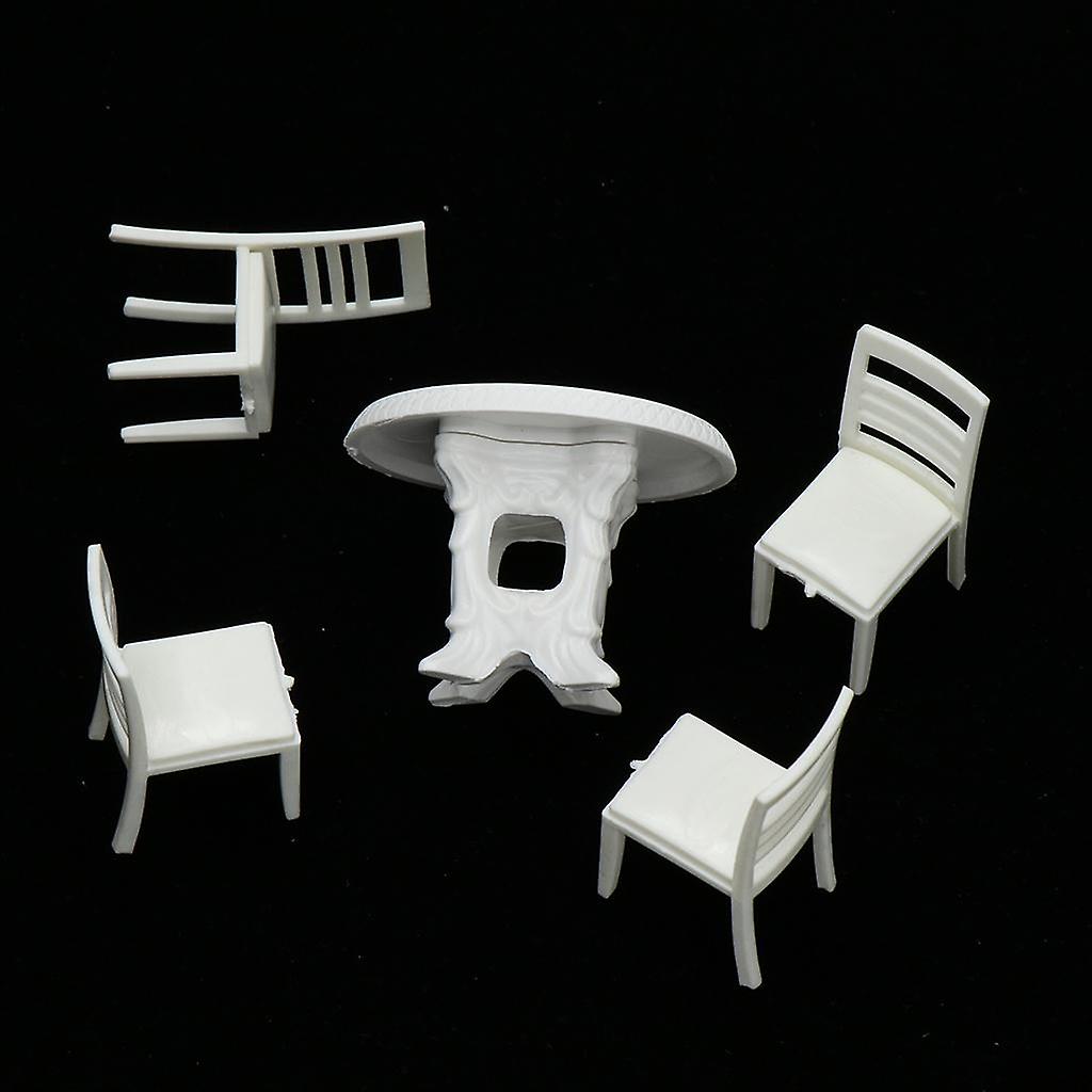 2x1/20 Scale Table and Chairs Furniture Model Building Kits Sand Table ...
