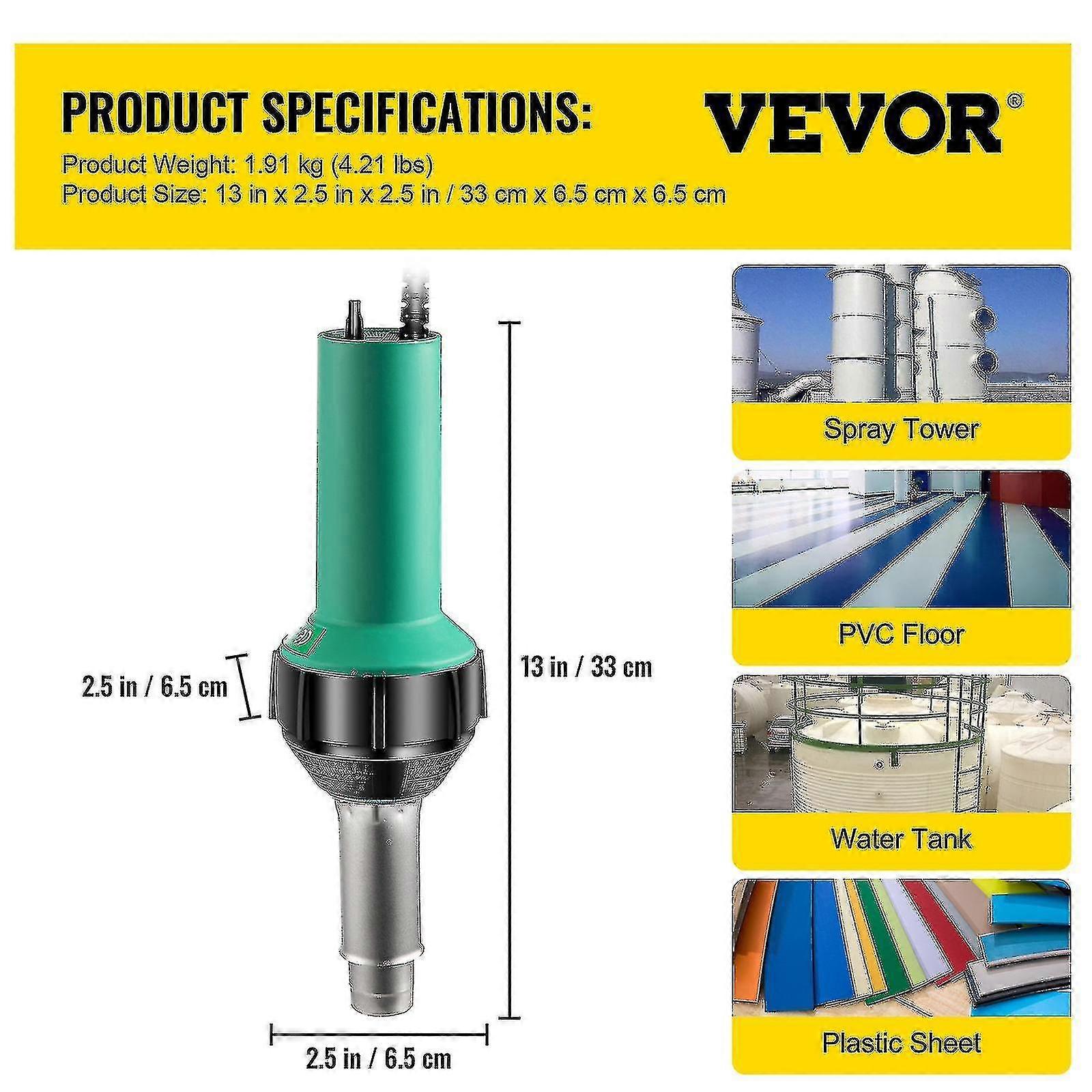 1600w Hot Air Torch Pvc Welding Gun Plastic Very Good | Fruugo UK
