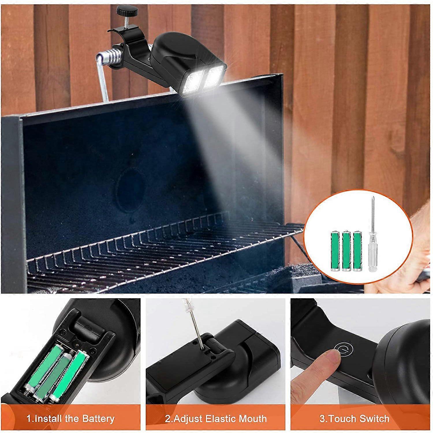 Grill Lights for BBQ Waterproof - Press Switch & 10 Super-Bright ...