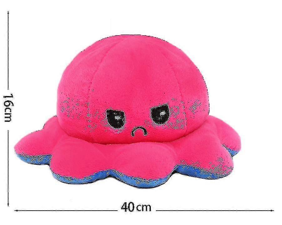 40cm Giant Reversible Octopus Stuffed Animal Reversible Happy Sad ...