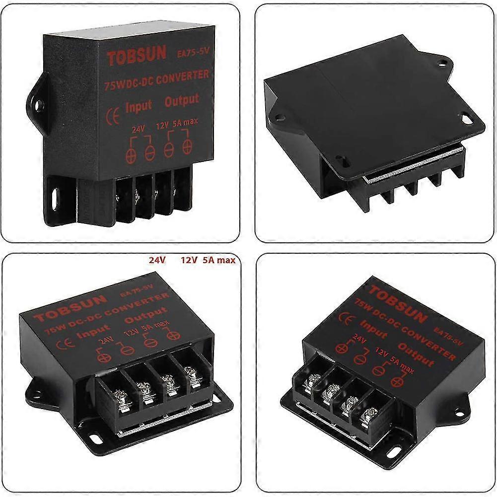 DC 24V to DC 12V 5A 60W Step Down Buck Converter Voltage Regulator ...