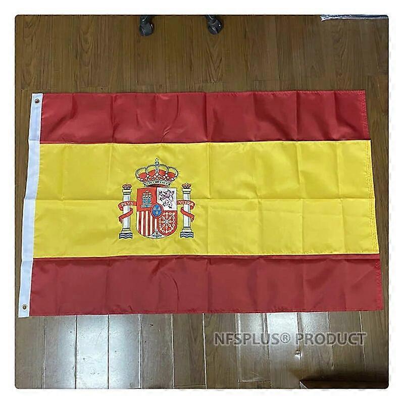 Embroidered Spain Flag Outdoor Durable Waterproof Thicken Oxford Fabric ...