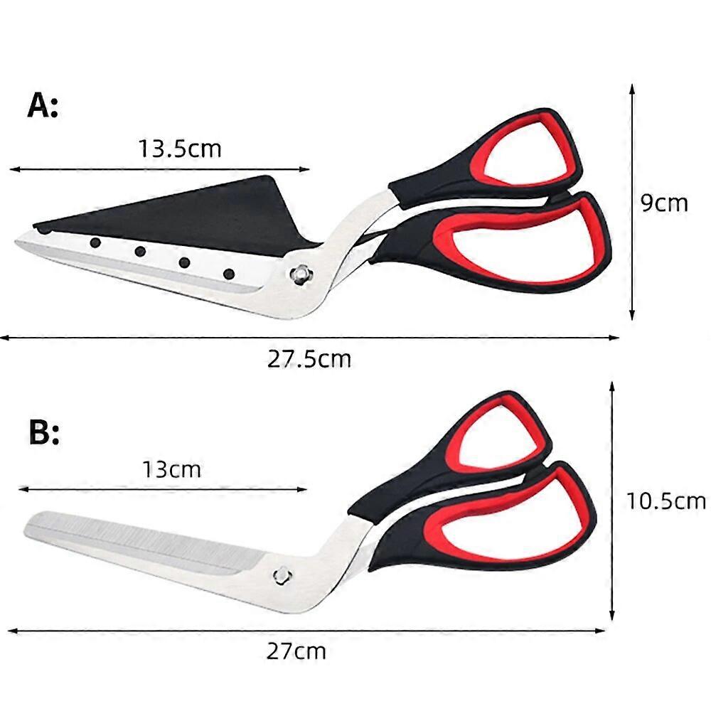 Professional Pizza Scissors Detachable Sharp Stainless Steel Blade ...