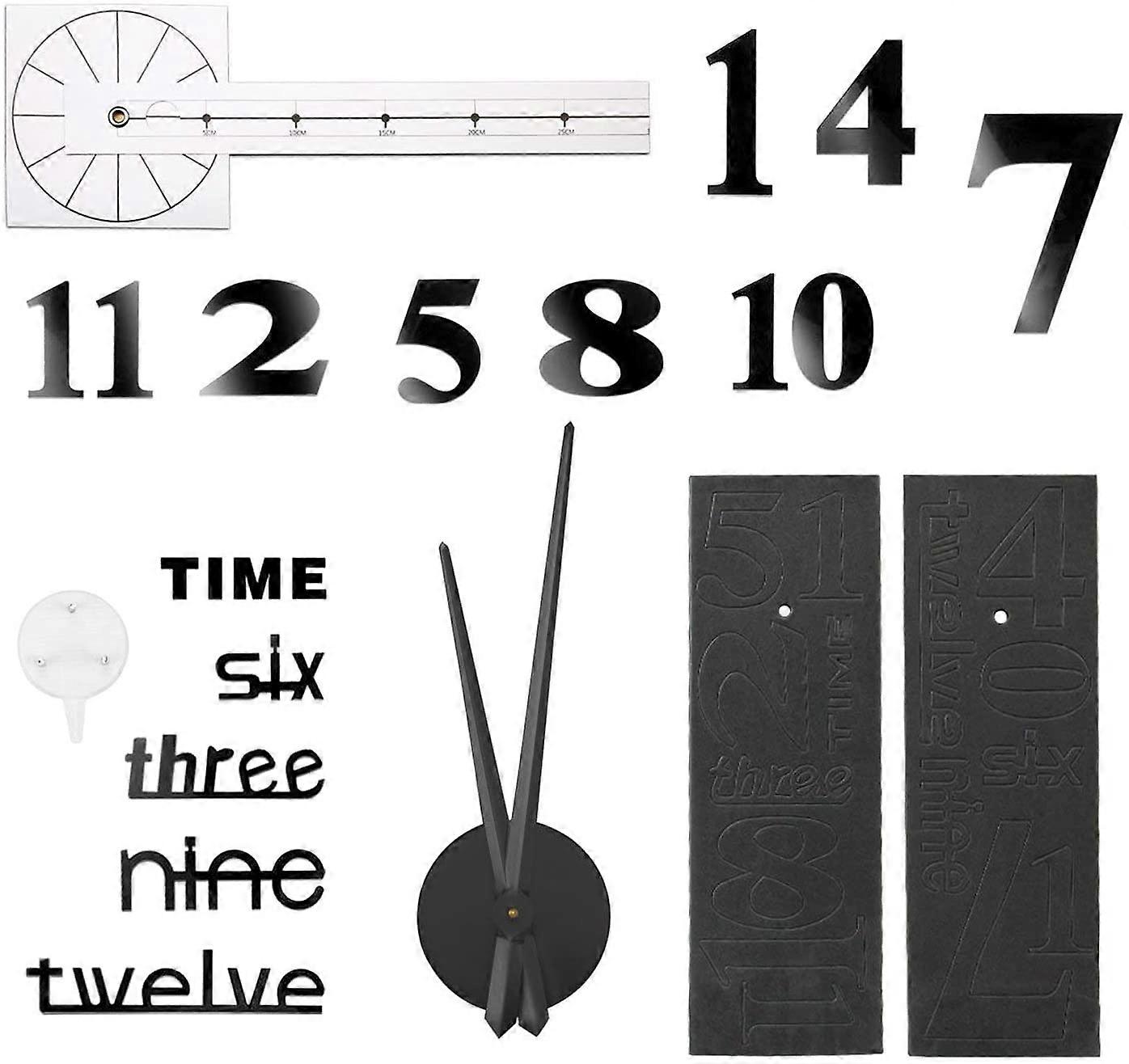 DIY Wall Clock, DIY 3D Wall Clocks, Modern Design, Acrylic Wall Clocks, Wall Clocks, Decoration ...