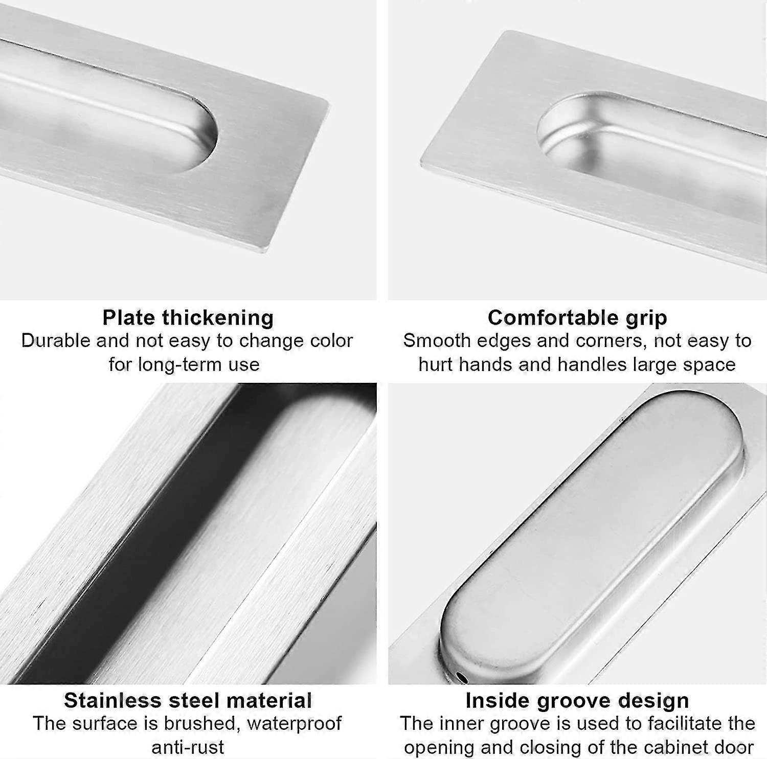 Flush Door Handles Cabinet Pulls Recessed Sliding Door Handles ...
