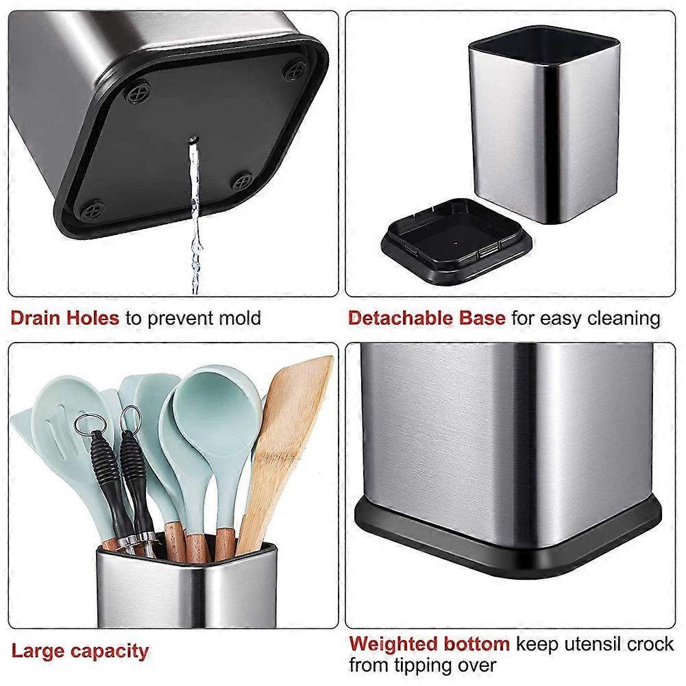 Kitchen Utensil Holder, Utensil Holder for Countertop Cooking Utensil ...