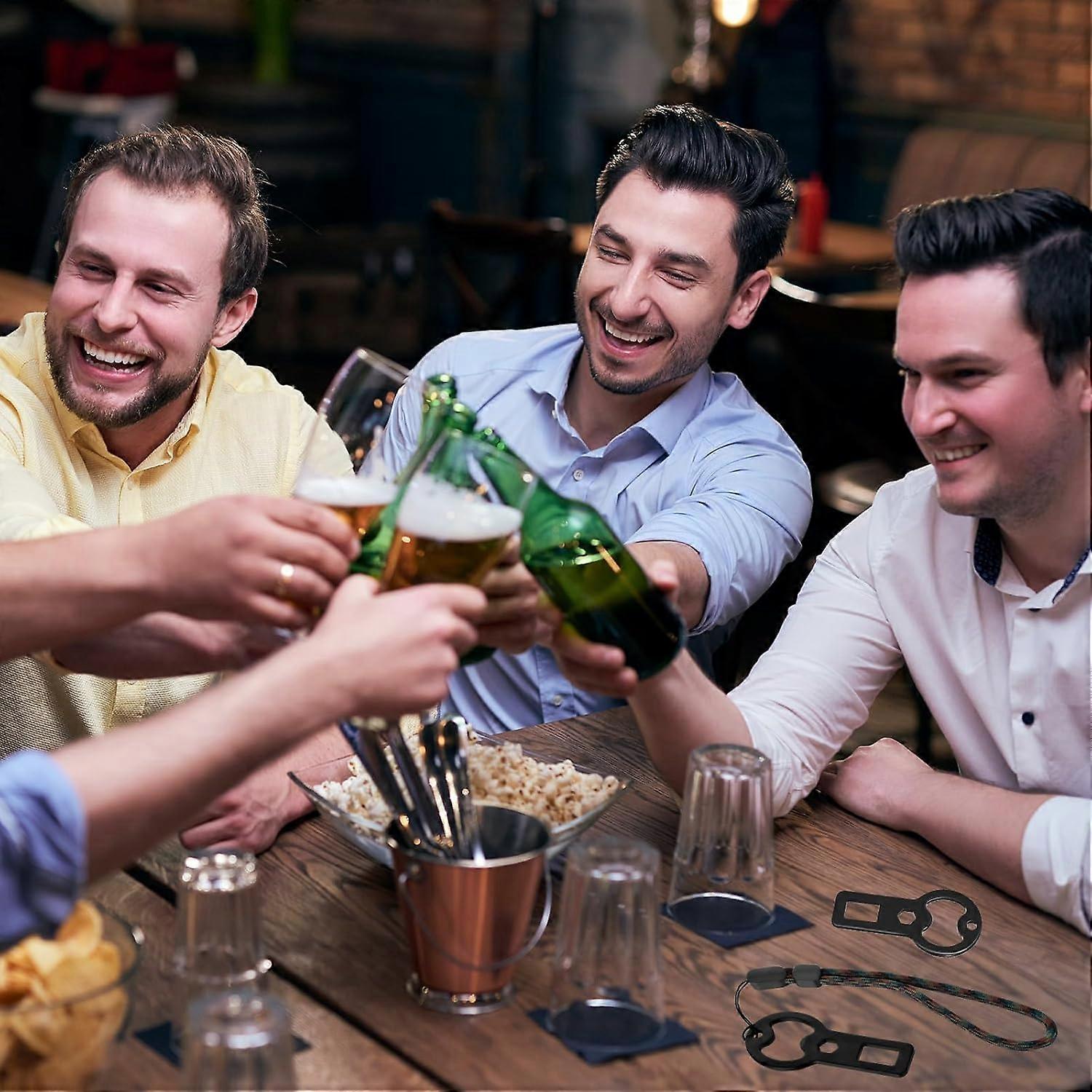 2 Pack Stainless Steel Beer Bottle Opener With 550 Paracord Lanyard ...