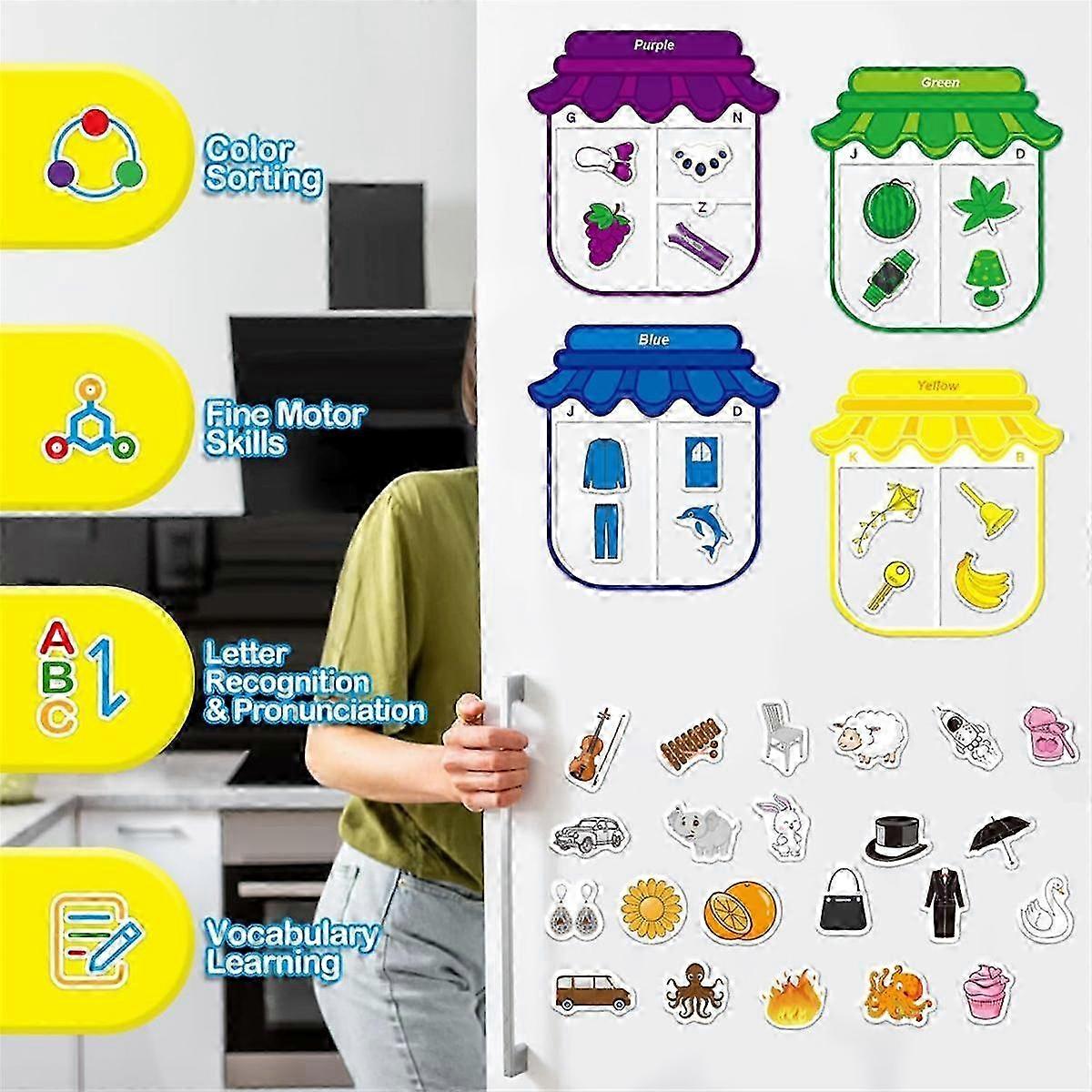 Magic Magnetic Color Sorting Set - Color Sorting Toys compatible with ...