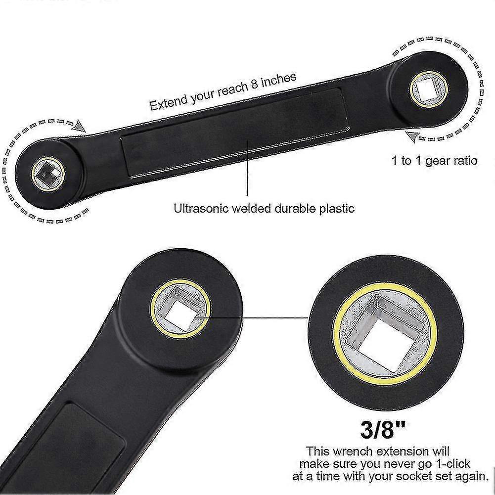 6pcs 3/8" Universal Extension Wrench Automotive Diy Tool Wrench Ratchet ...