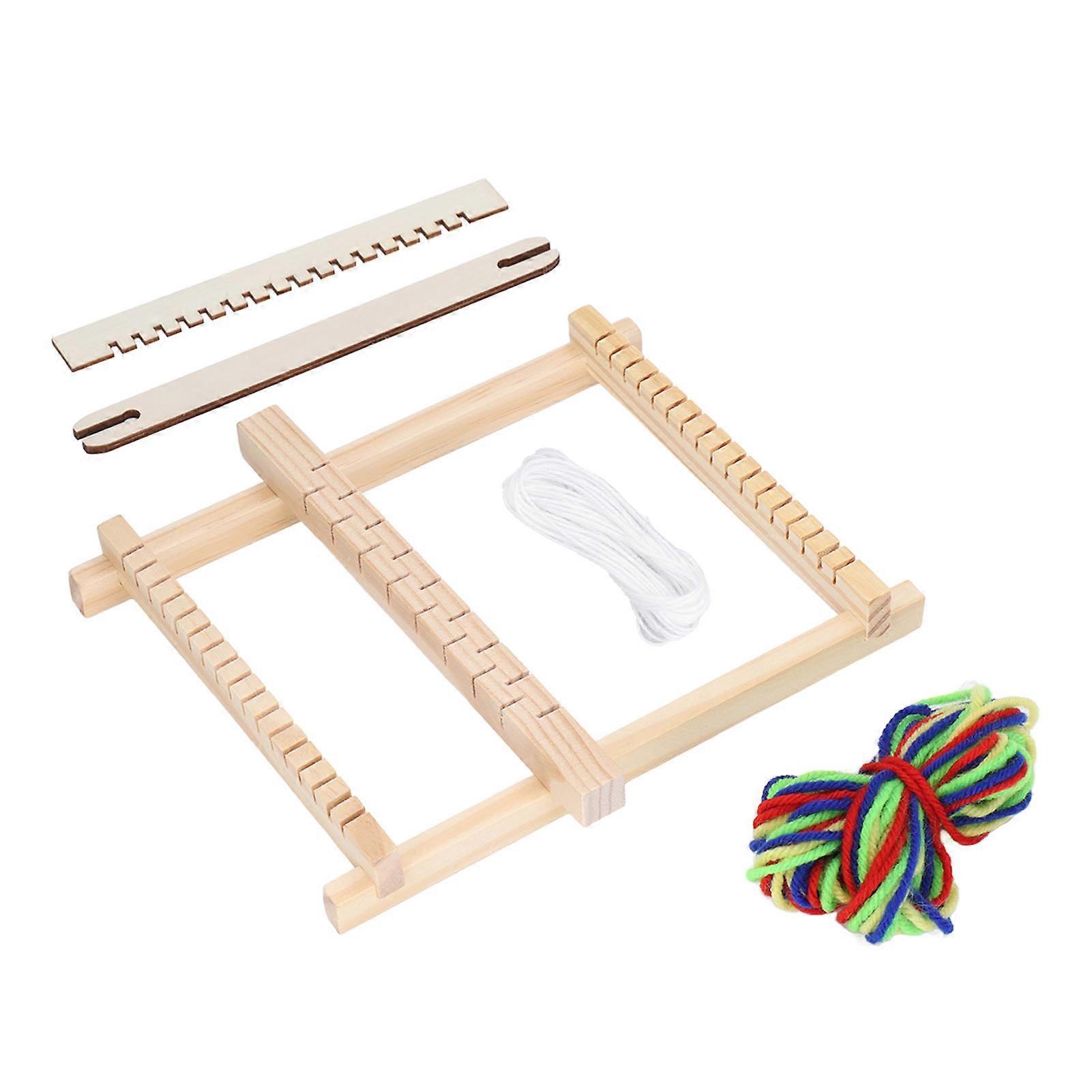 Kids Weaving Loom Easy Operation Hand Eye Coordination Durable Wood ...