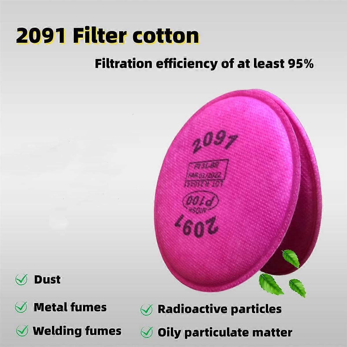 20 PACK 2091 P100 Particulate Filter Compatible with 2091, Replacement ...