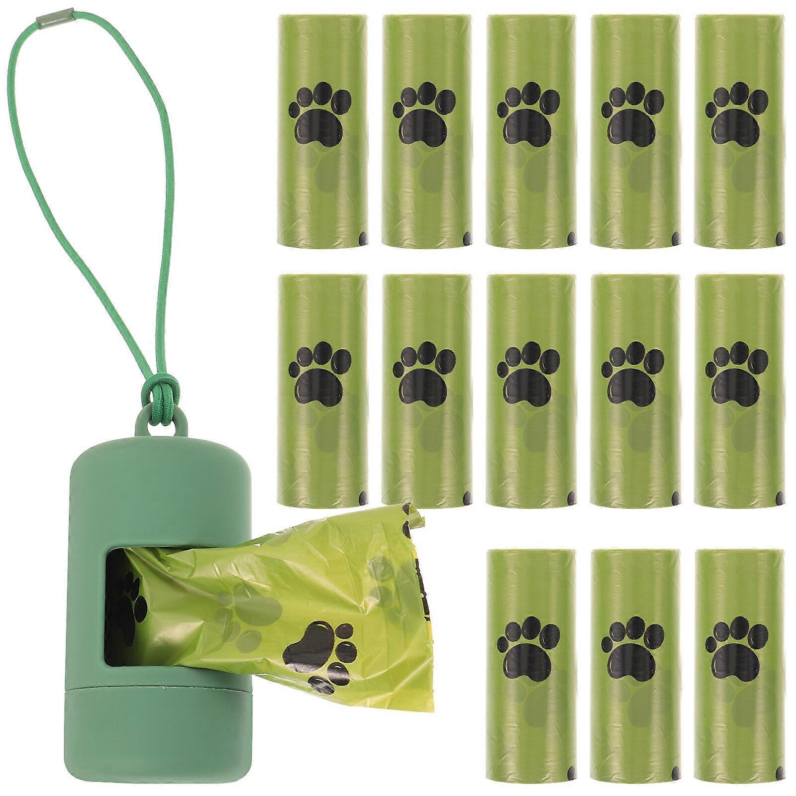 1 Set of Dog Poop Bags With Dispenser Outdoors Pet Poop Collection Bags ...