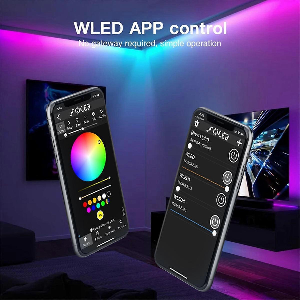 WLED ESP32 LED Controller with Mic DIY Music Dynamic Modes for WS2811 ...