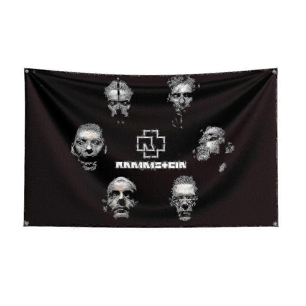 3x5ft Rammste Rock Band Flag Polyester Digital Printing Music ...