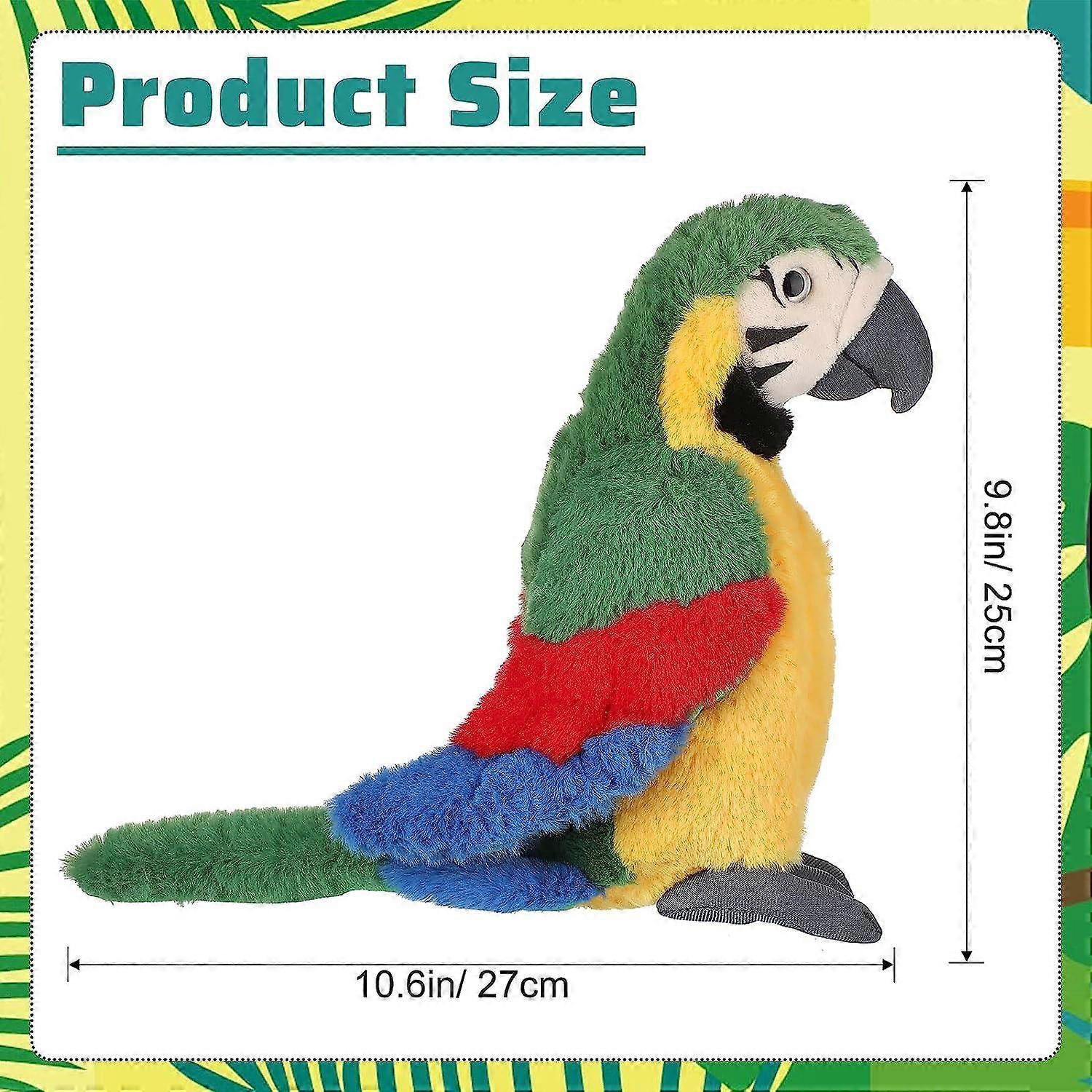 Macaw Parrot Plush Toy Bird Stuffed Animals | Fruugo UK