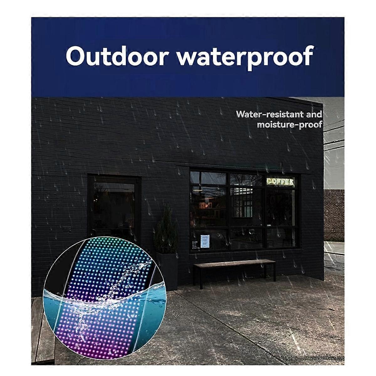 USB LED Matrix Flexible Panel Car Sign Scrolling Display 5V LED Signs ...