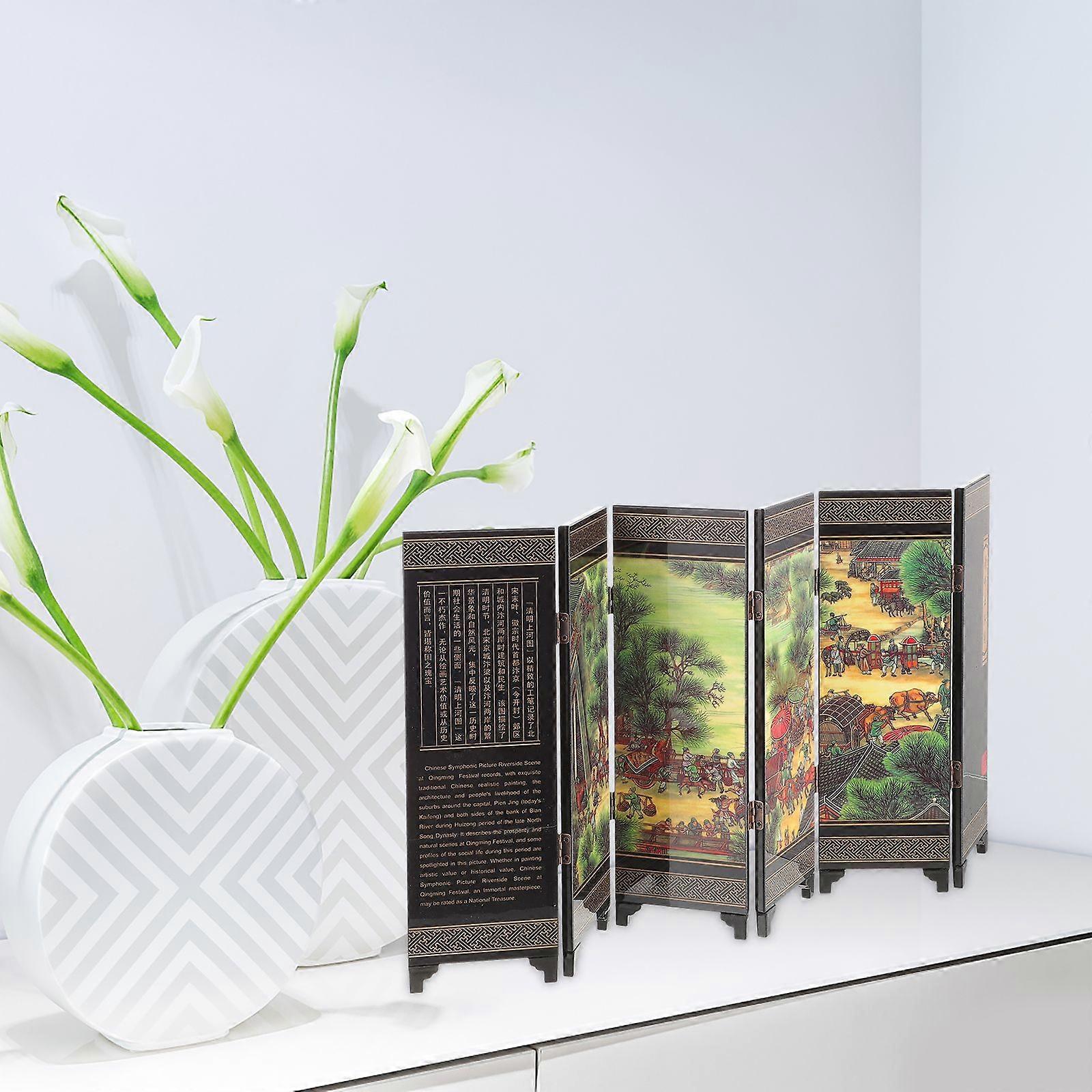 Chinese Wall Divider Mini Folding Screen Chinese Style Folding Screen ...