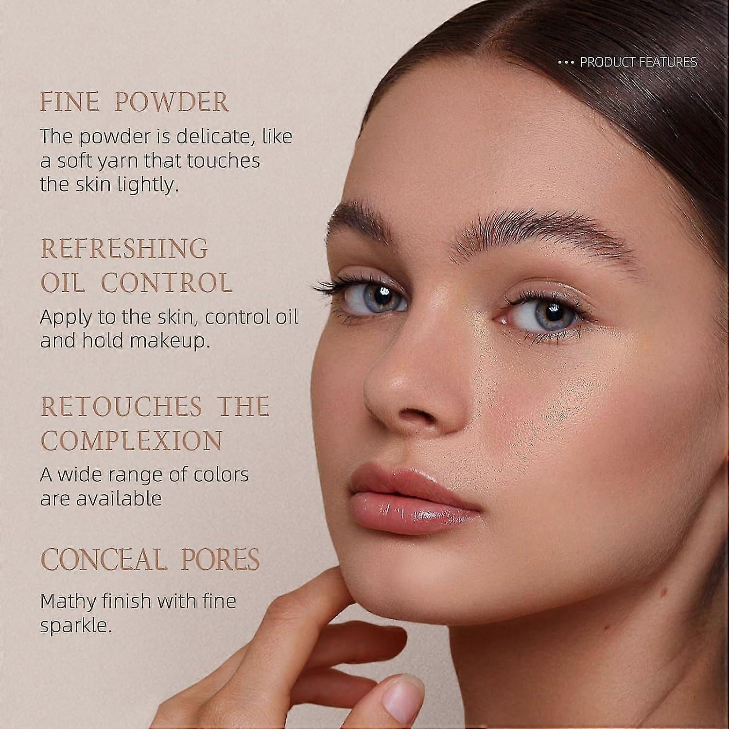 Translucent Setting Powder, Matte Finishing Powder Oil Control for Long ...