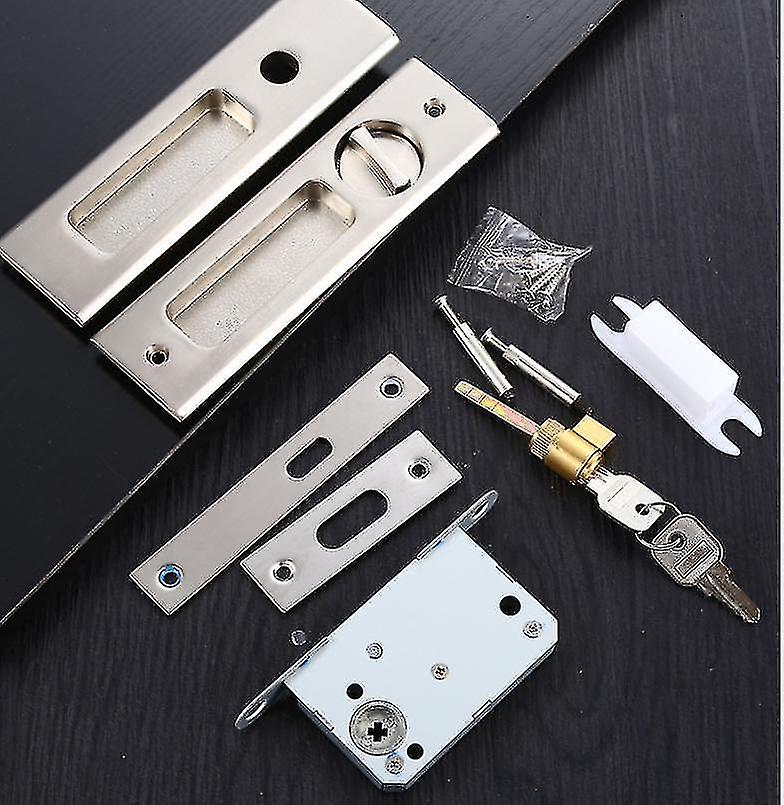 Pocket Door Handle With Key Sliding Door Lock Key Recessed Door Handle ...