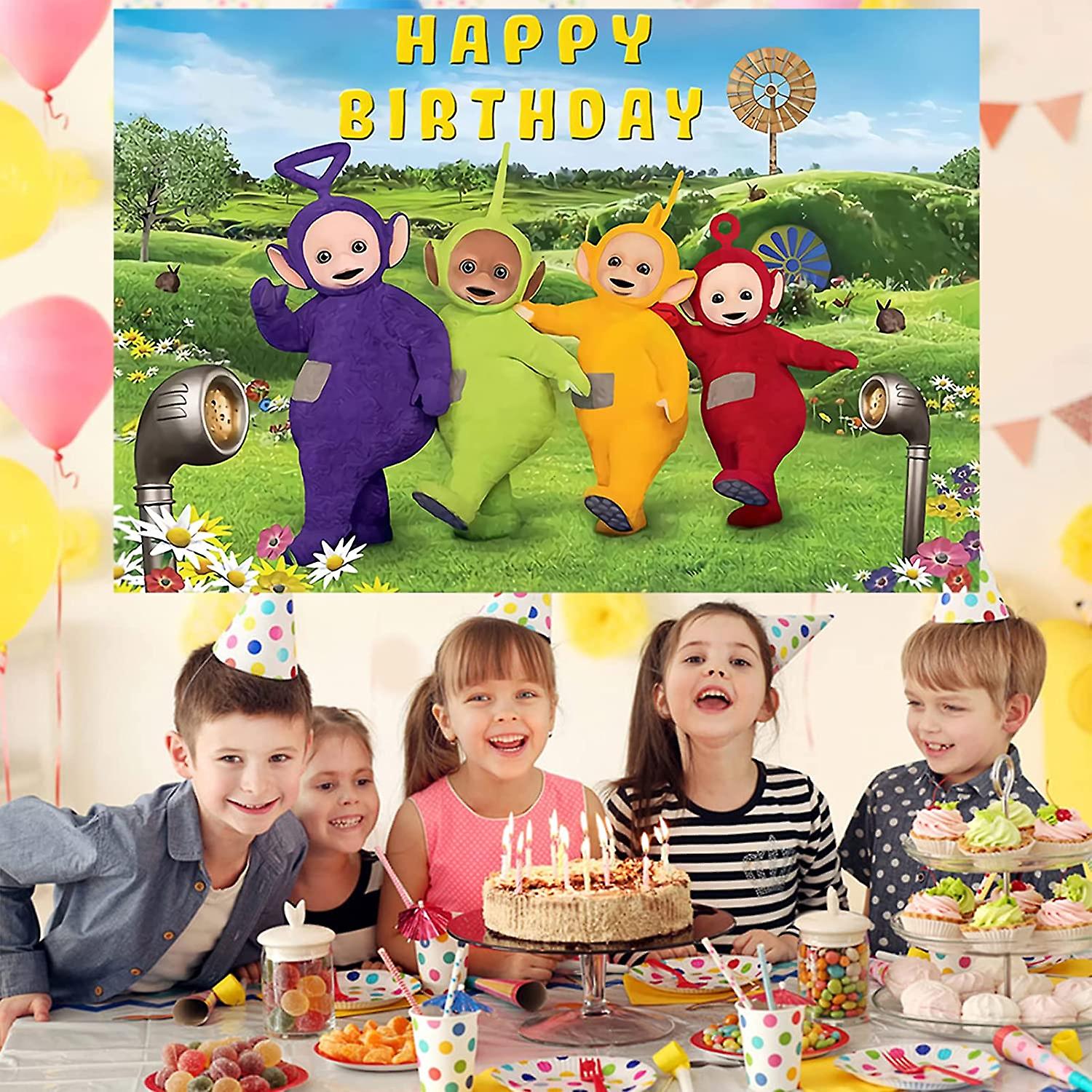 Teletubbies Backdrops Decorations Cartoon Teletubbies Birthday Photo ...
