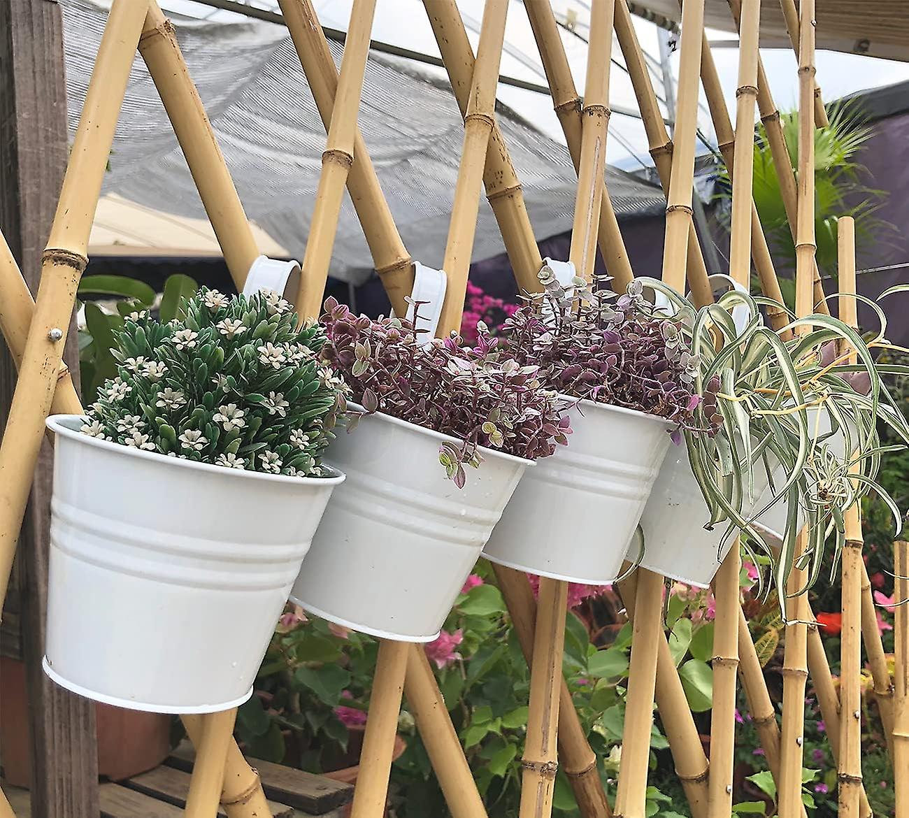 Hanging Planter, Metal Hanging Planter, Iron Bucket With Detachable ...