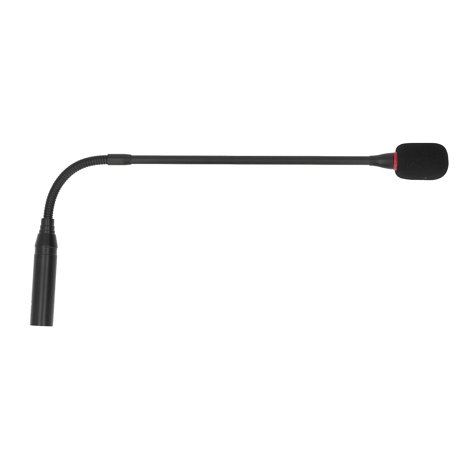 Gooseneck Microphone 17.7in Flexible Noise Reduction Gooseneck Plug in ...