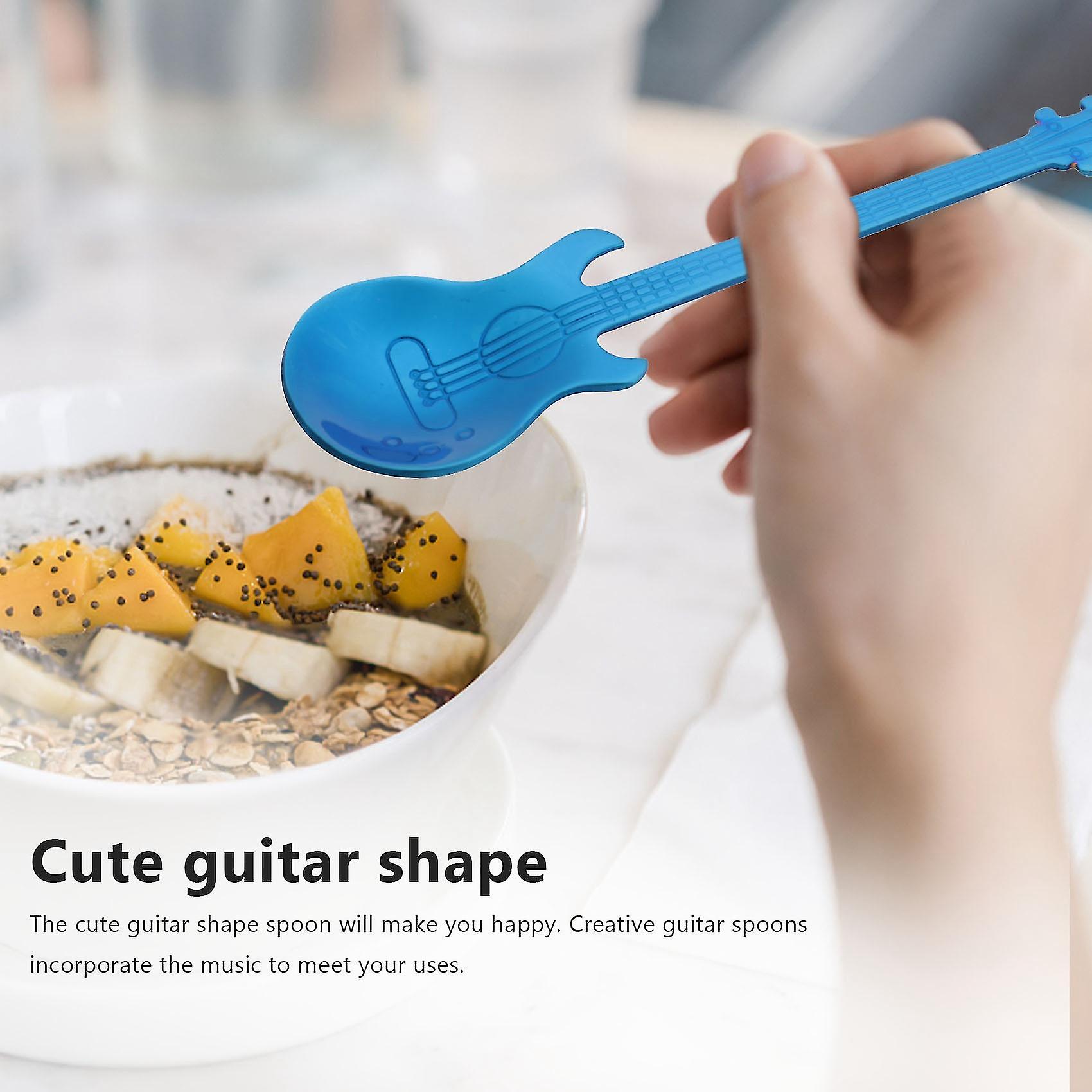 Guitar Coffee Tea Spoon, Stainless Steel Music Note Spoons Tea Spoon ...