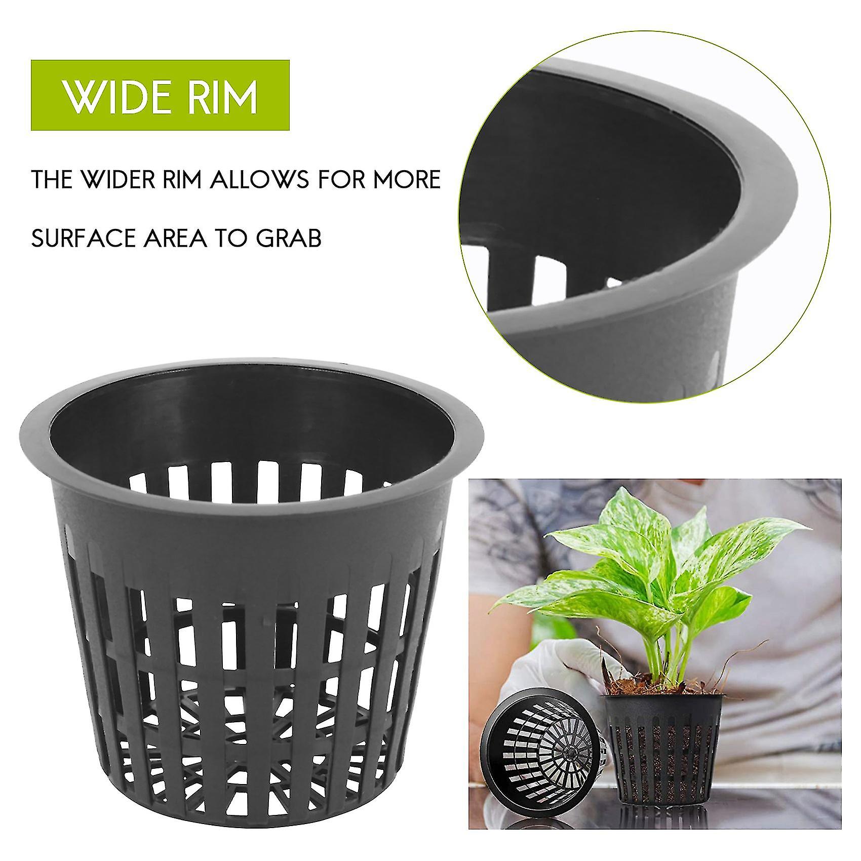 45 Pieces Hydroponic Net Pots, Plastic Net Pot For Garden Balcony ...