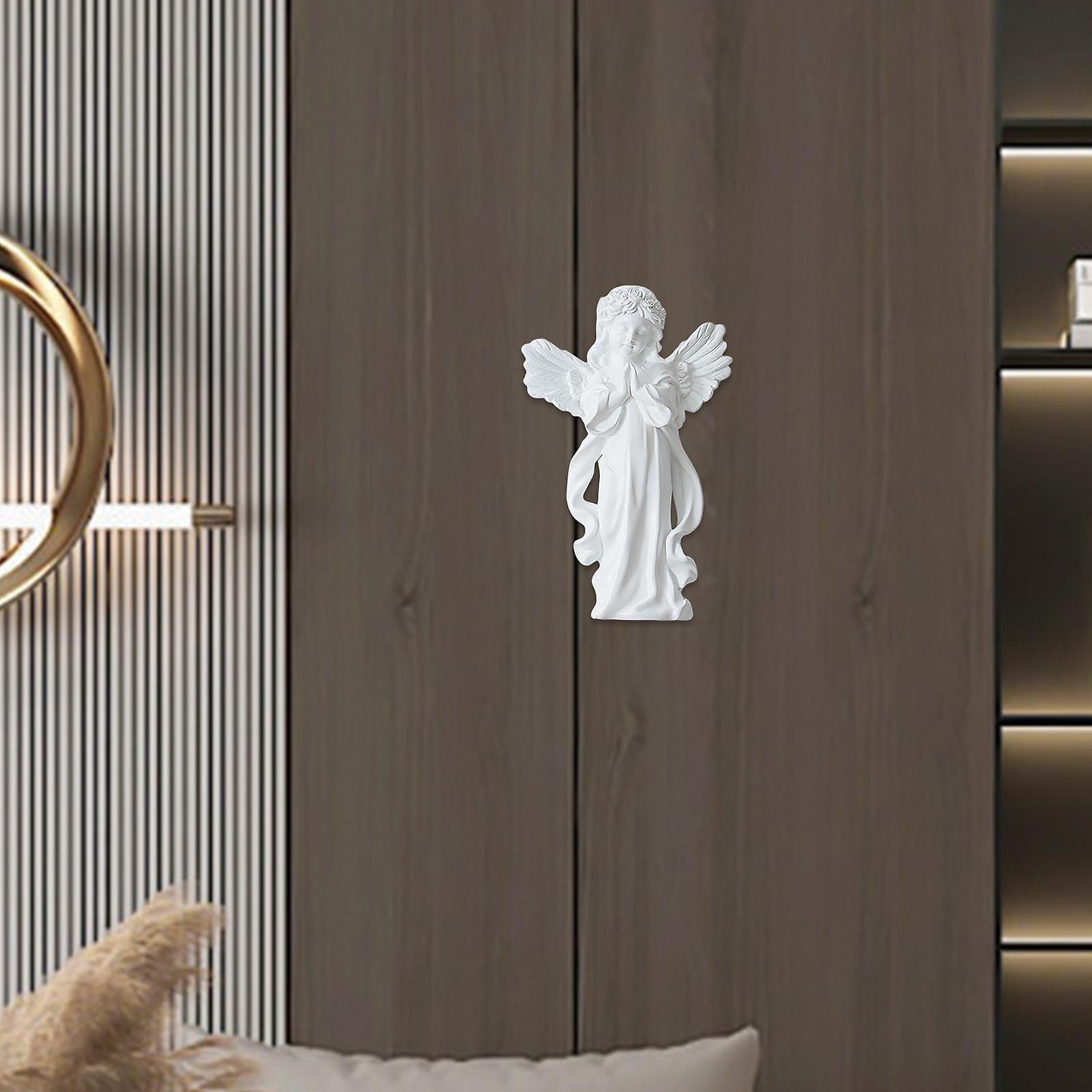 Angel Wall Sculpture Angel Wall Decor Crafts Collection Resin Angel ...