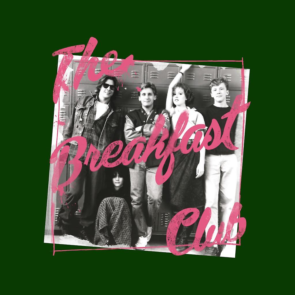 The Breakfast Club Pink Text Characters At Lockers Women's Hooded ...
