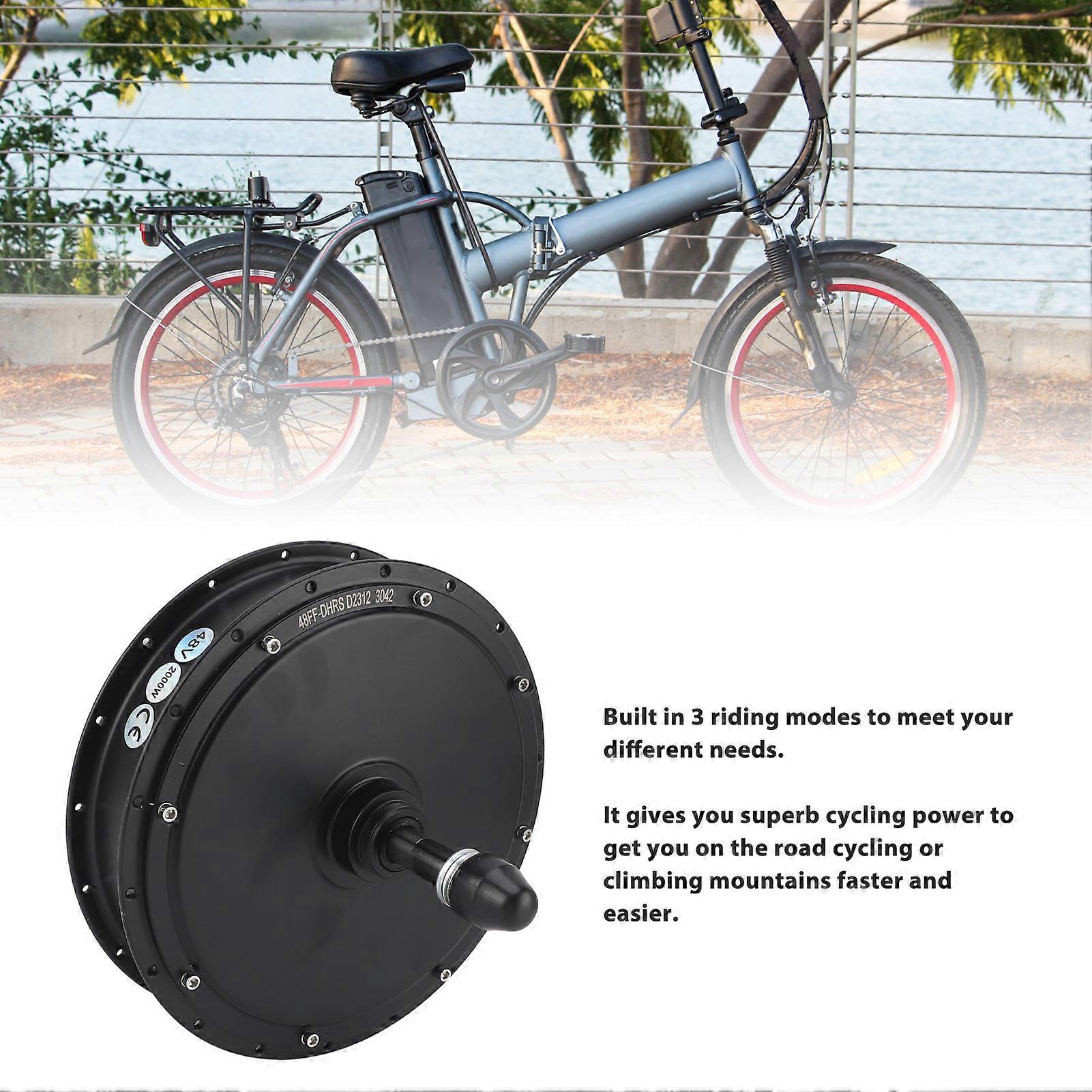 Electric Bike Hub Motor Replacement 48V 2000W High Power Gearless ...