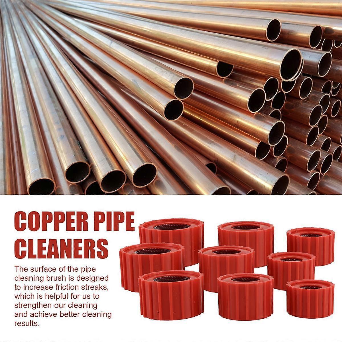 12 Pieces Copper Pipe Cleaners, Tube Cleaning Brush for Copper, Copper ...
