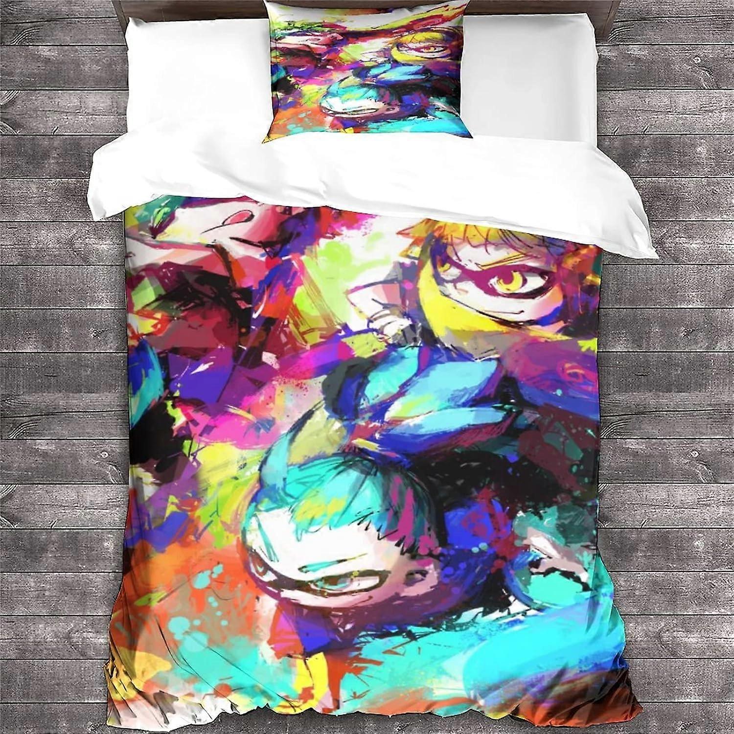 Splatoon 3D påslakan 3D-tryckta mönster sängkläder set Splatoon ...