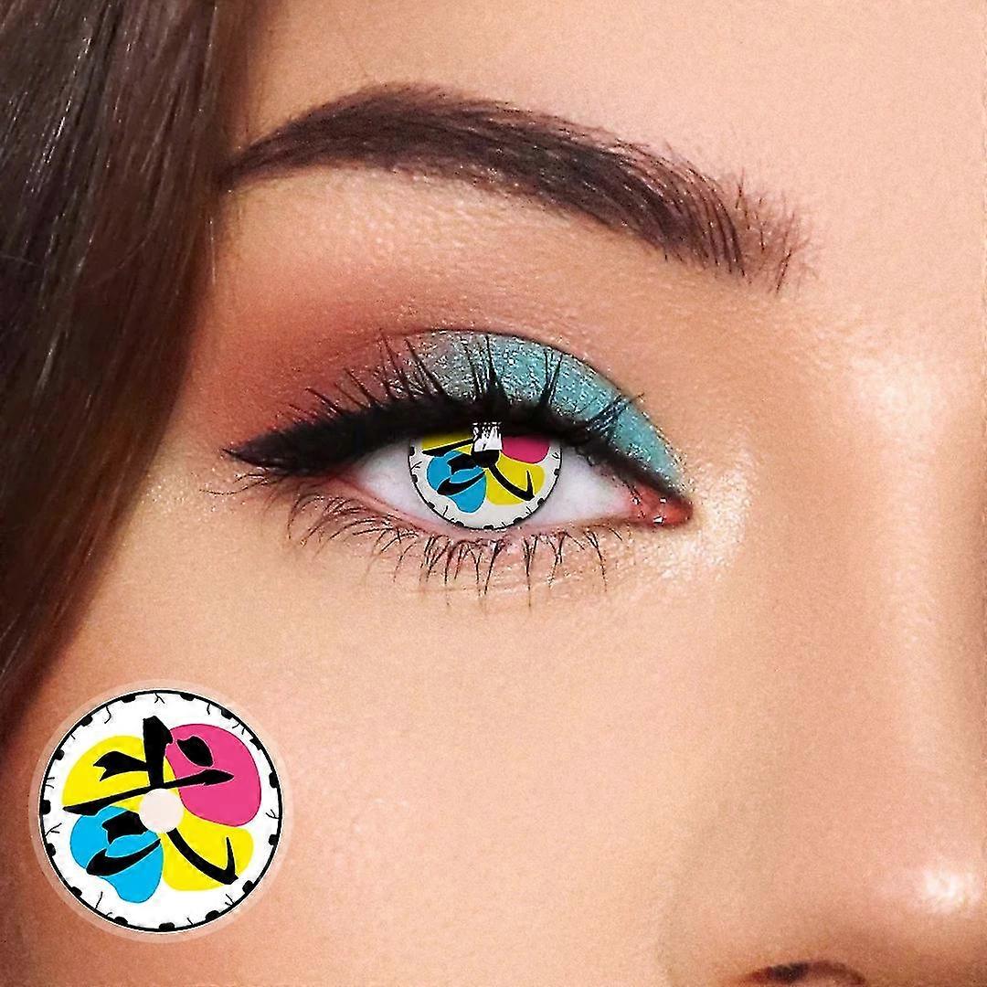 2pieces/1pair Colored Contact Lenses Anime Cosplay Accessories Lens ...