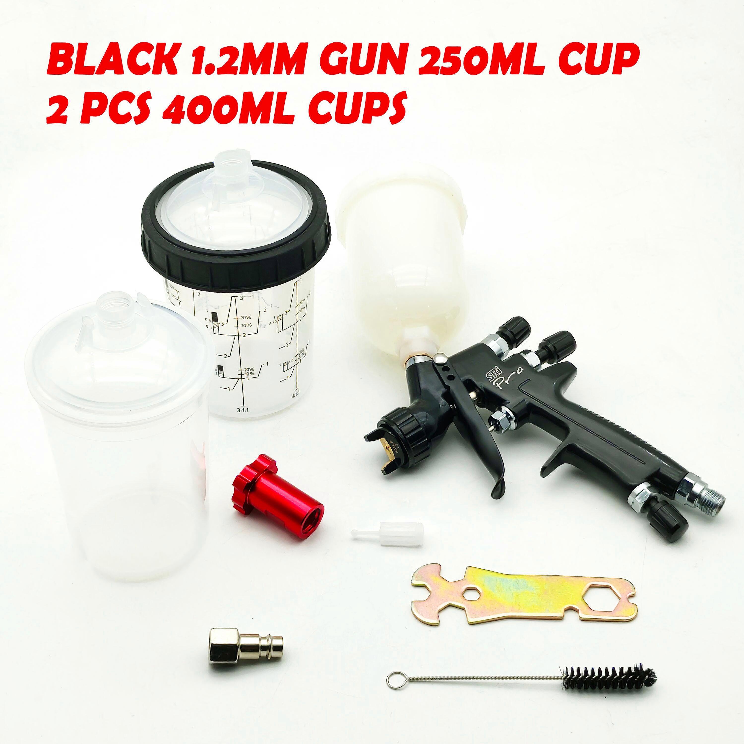 2021 New SRI PRO Spray Gun 1.2mm Nozzle With 400CC PPS Tank Air Spray ...