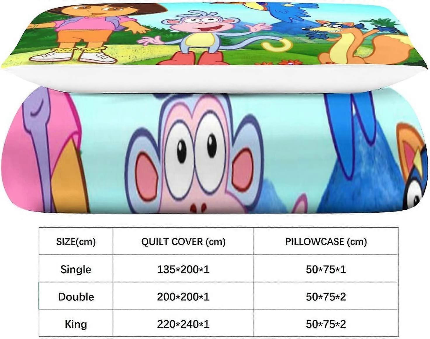 Dora The Explorer Duvet Cover Print D, Microfiber Duvet Cover, Dora The ...