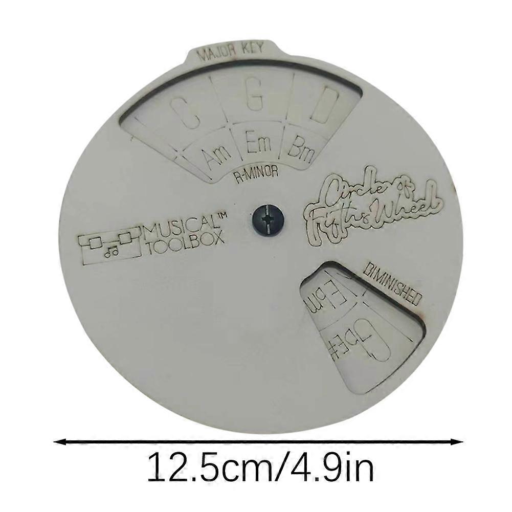 Wooden Melody Tool - Round Circle of Fifths Chord Wheel for Musicians ...