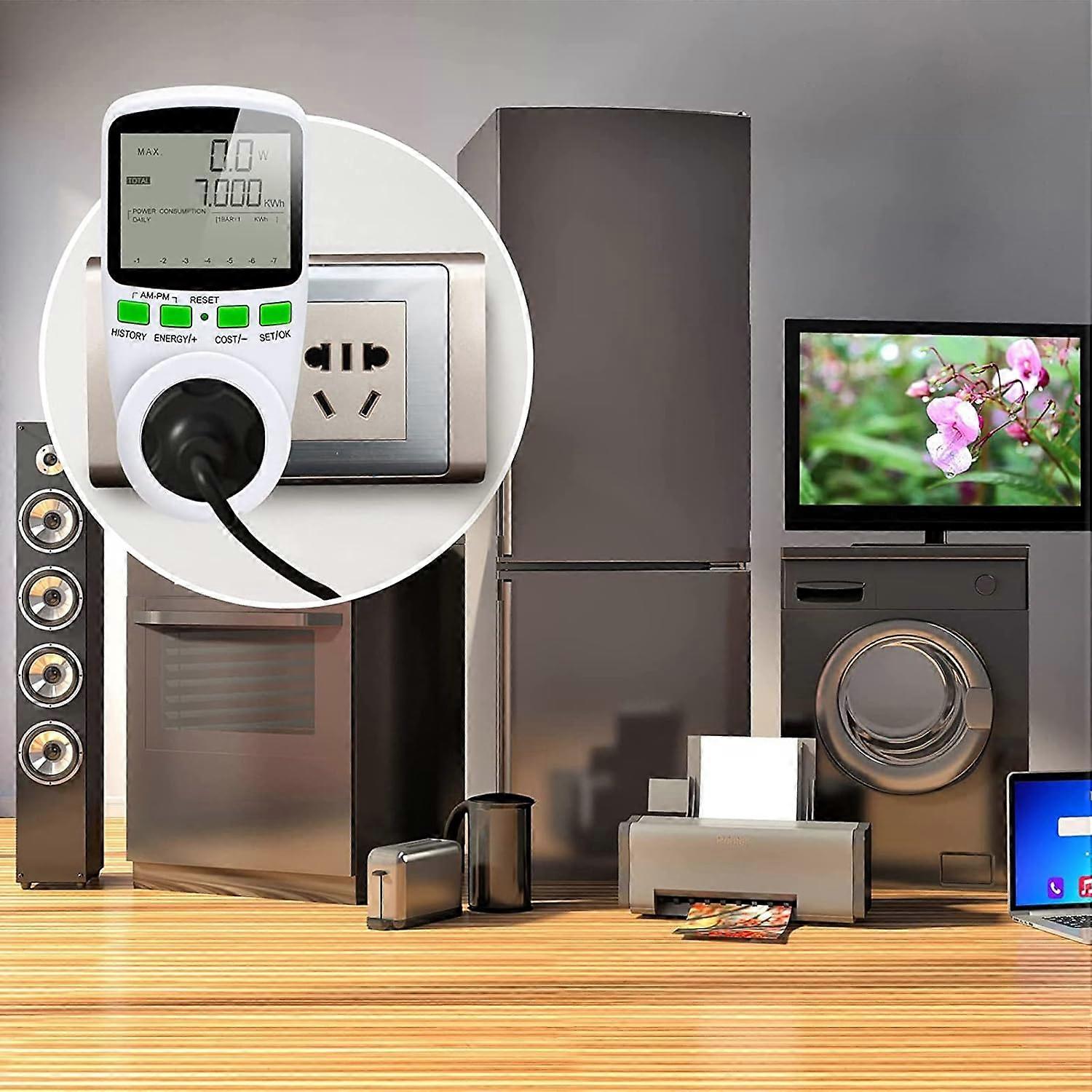 1 Pcs Dual Tariff Wattmeter Power Consumption MeterSocket Energy Meter ...