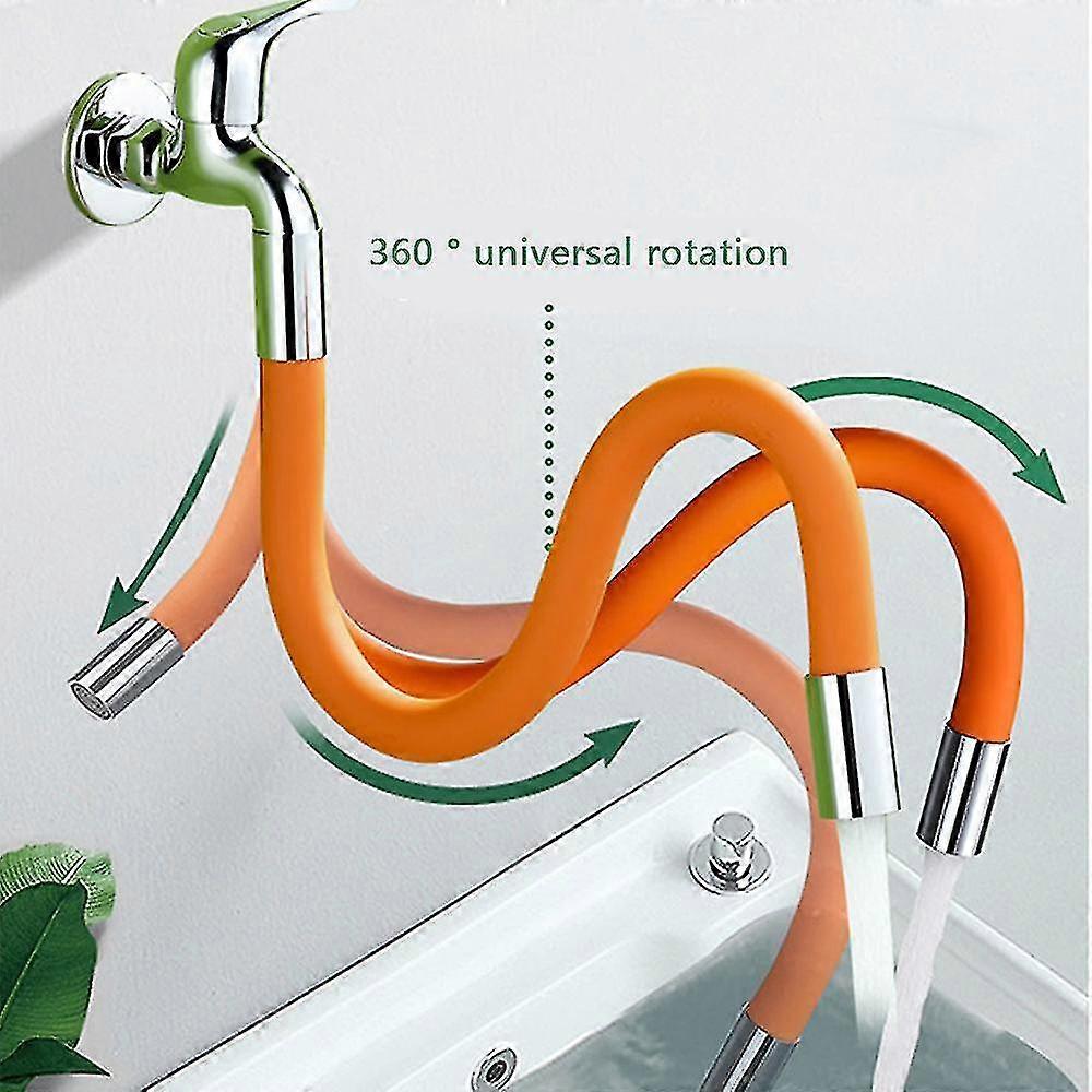 360 Degree Rotation Faucet Extender Pipe Kitchen Tap Extension Long ...