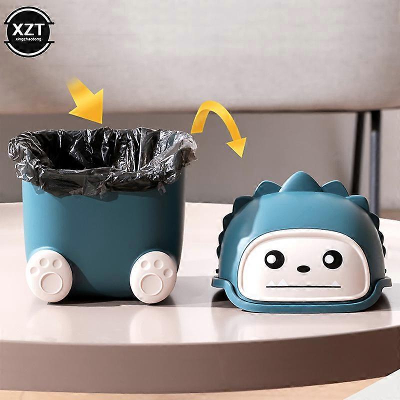 Kawaii Mini Trash Can Desktop Garbage Bin Home Office Rubbish Bin ...